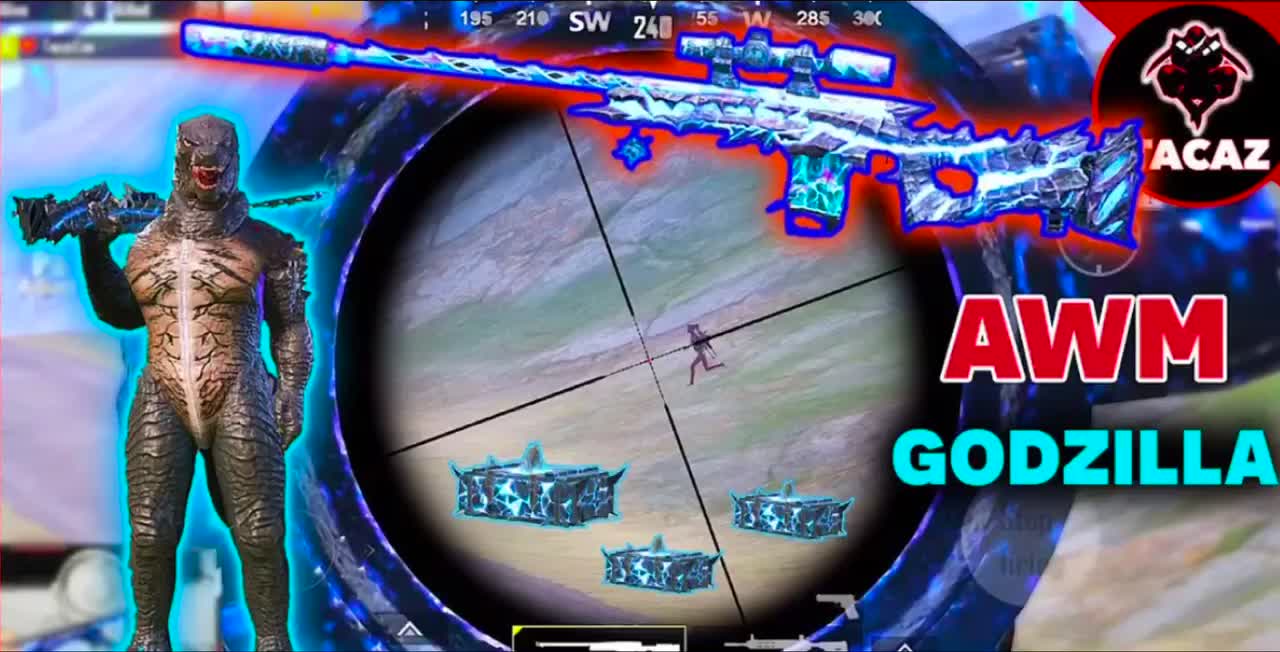 [PUBG MOBILE] Trải Nghiệm Skin AWM GODZILLA | Bo Cuối Chết Vì AWM Quá ...
