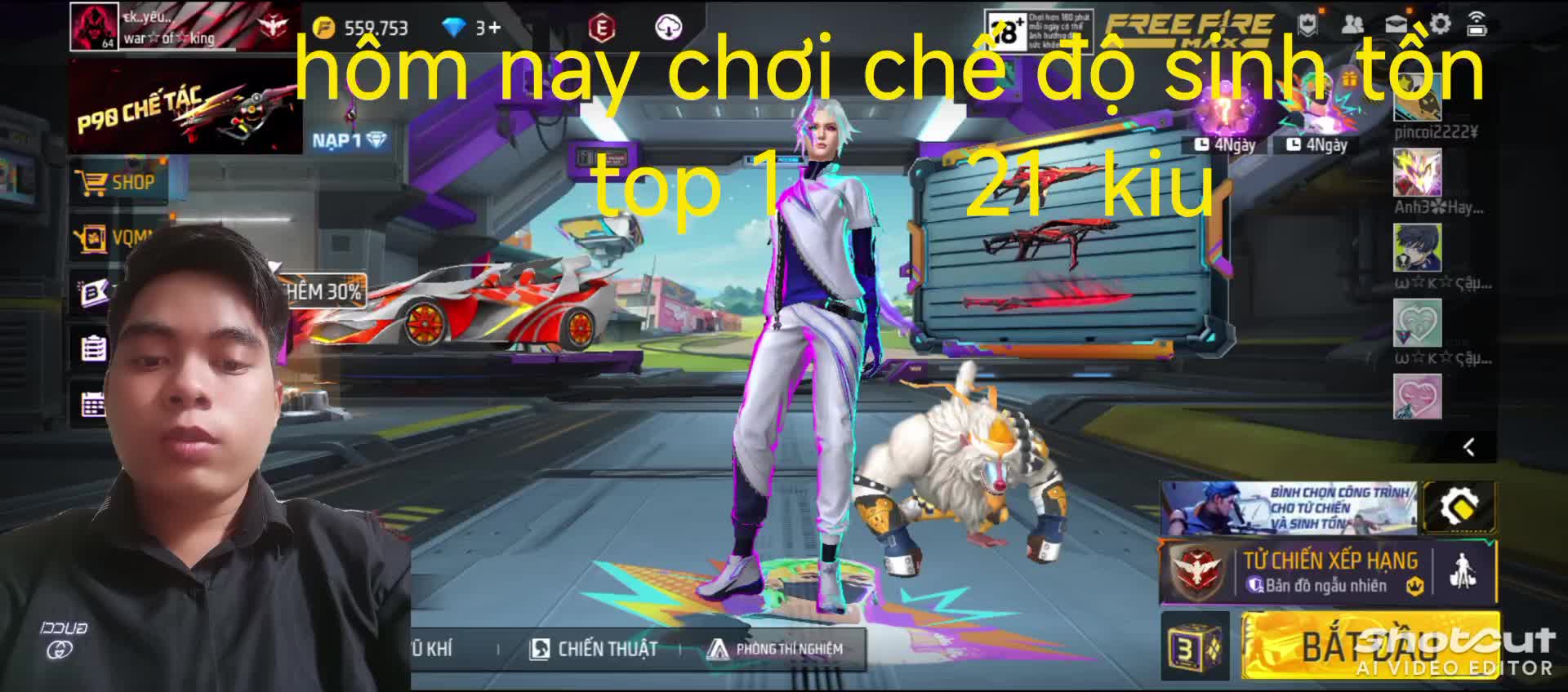 Game free fire top 1 21 kiu - COS.TV