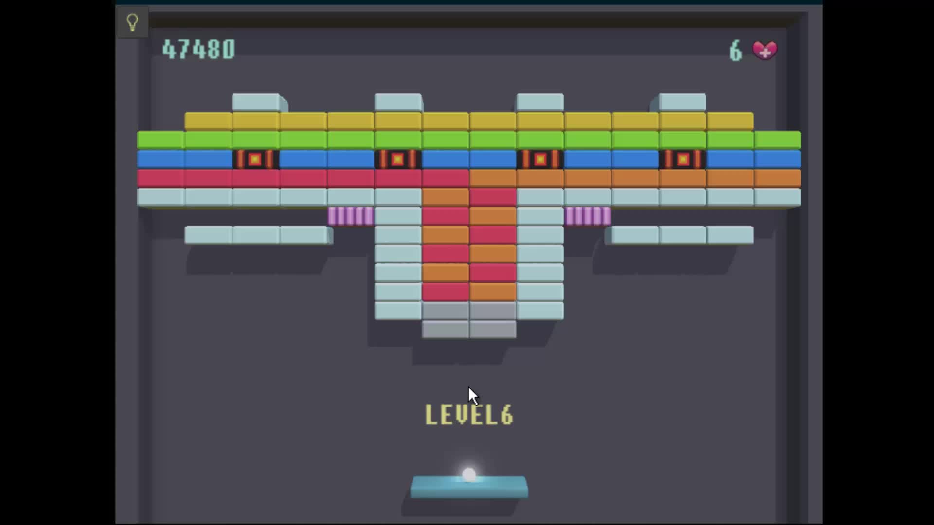 Yamil Gameplays in BREAKOUT ARKANOID LEVEL 6 - COS.TV