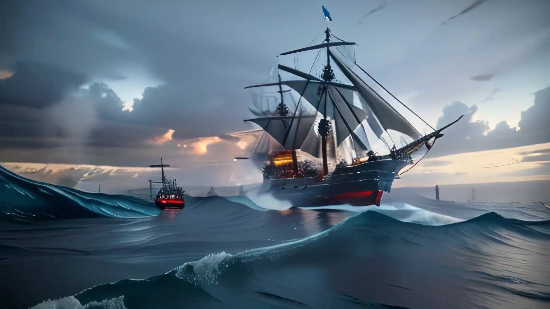 sea waves_ Ai animation - COS.TV