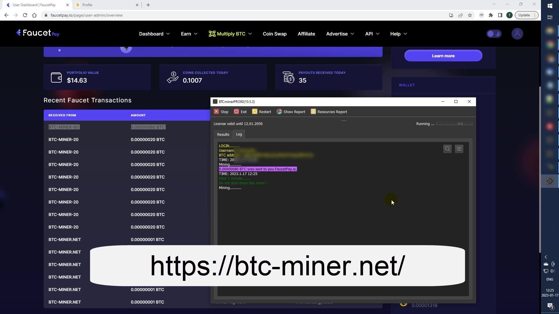 Bitcoin Miner PRO 2023 - COS.TV
