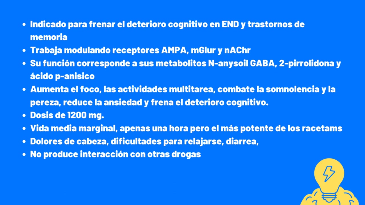 Aniracetam AMPAMET Farmacologia Nootropicos - COS.TV
