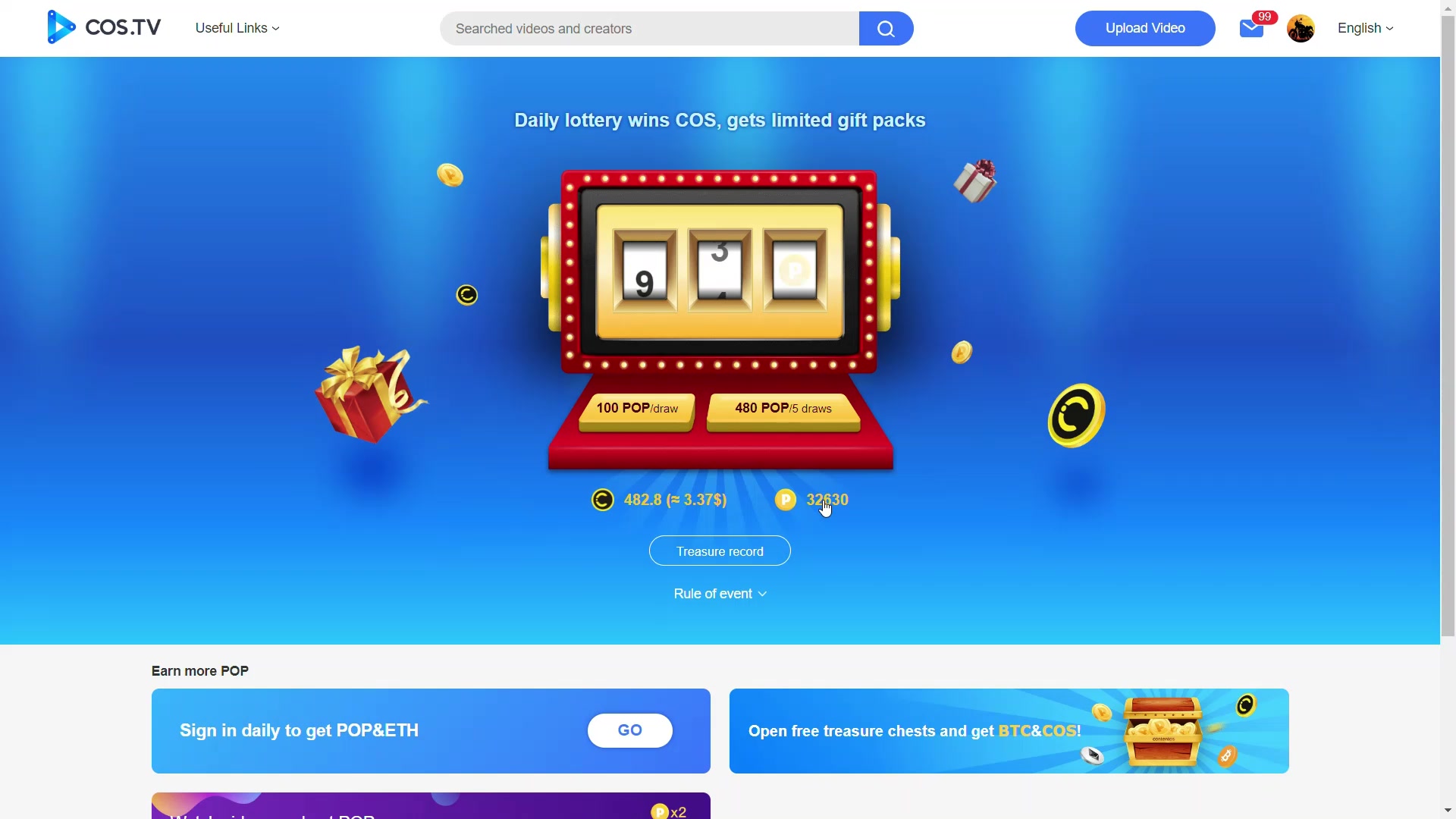 101,6 COS with 50 000 POP Treasure Hunt - COS.TV