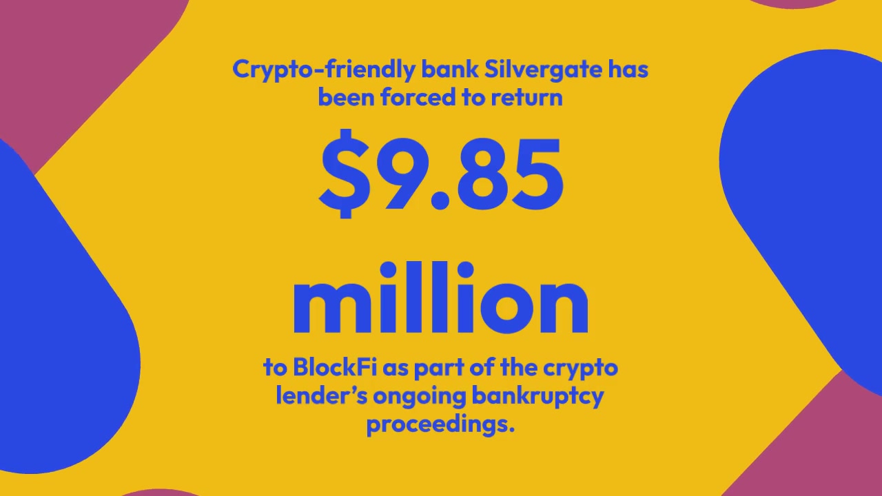 Crypto Bank Silvergate Forced to Return $9.85M Deposit to BlockFi in Ongoing Bankruptcy Dispute ...