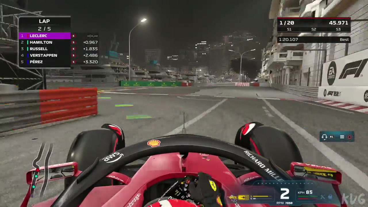 F1 22 - Circuit de Monaco - Monaco (Monaco Grand Prix) - Night Gameplay ...