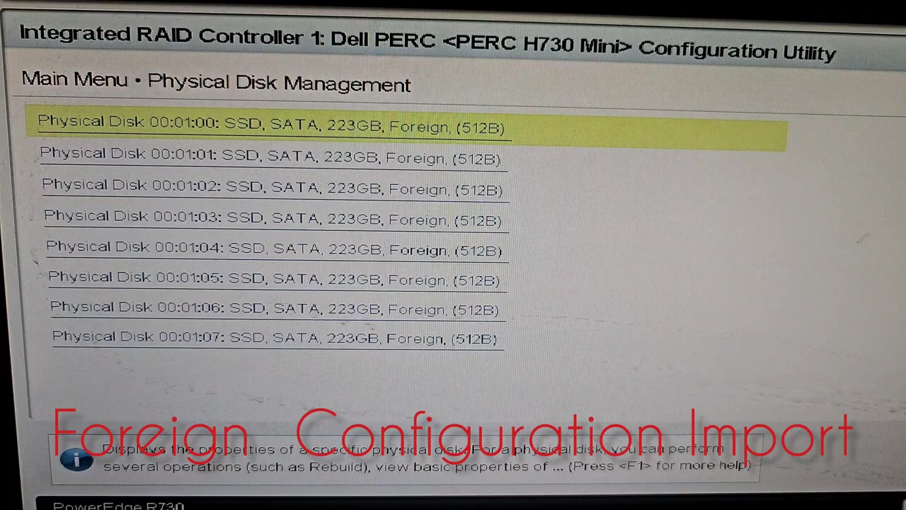 How to import Raid Foreign Configuration Dell R730 Server.mp4 - COS.TV