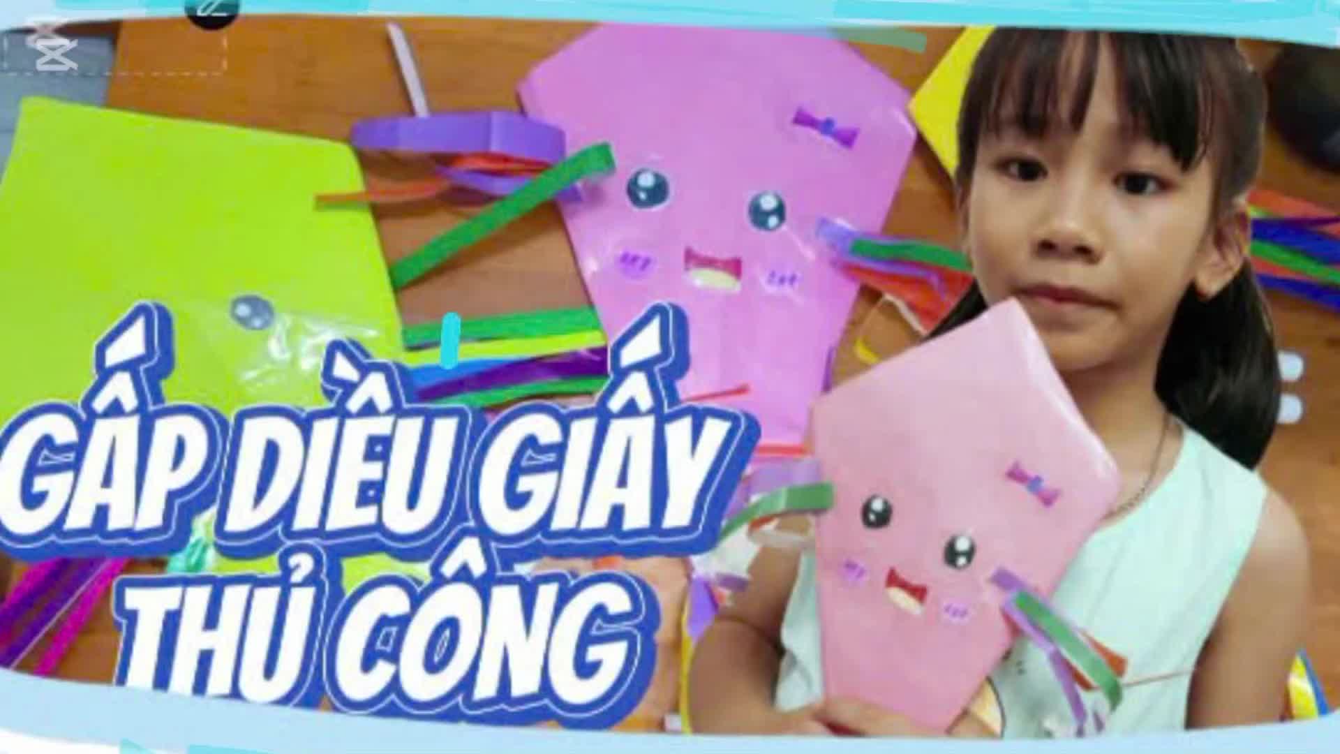 Chị Anna Chia Sẻ Cách Làm Diều Giấy Cute | Anna channel - COS.TV
