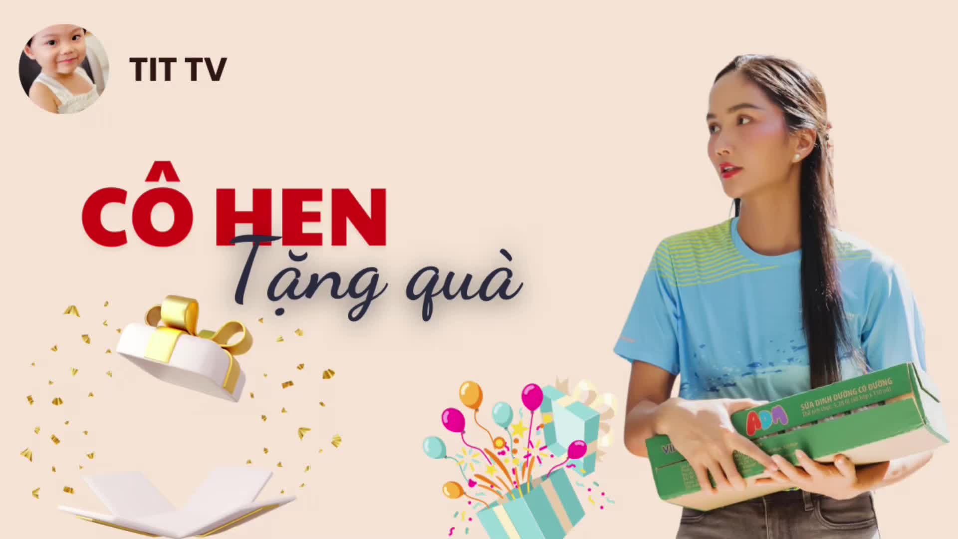 TIT TV || Cô Hen tặng quà từ nhà tài trợ - COS.TV