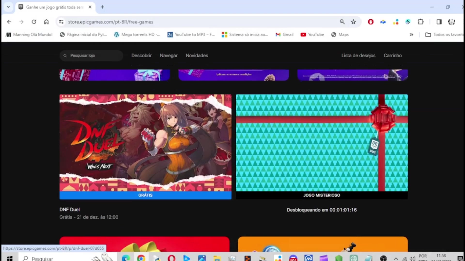 Jogo misterioso GRÁTIS para resgatar na Epic Games por tempo limitado #Jogos #Grátis #Gratuito ...