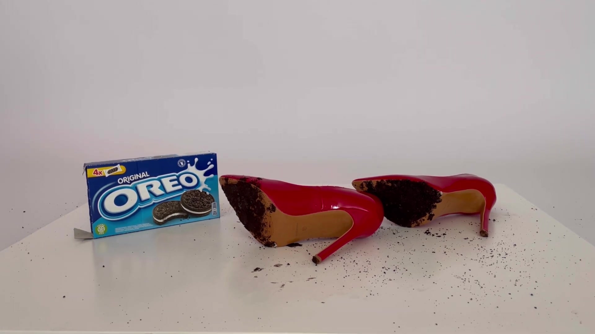 Crushing Oreo cookies with High Heels _ ASMR - COS.TV