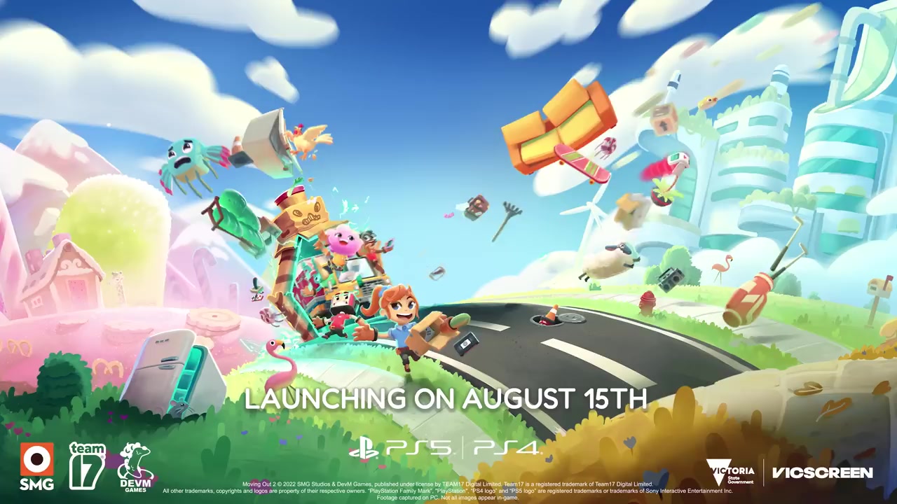 Moving Out 2 - Release Date Announcement Trailer | PS5 & PS4 Games - COS.TV