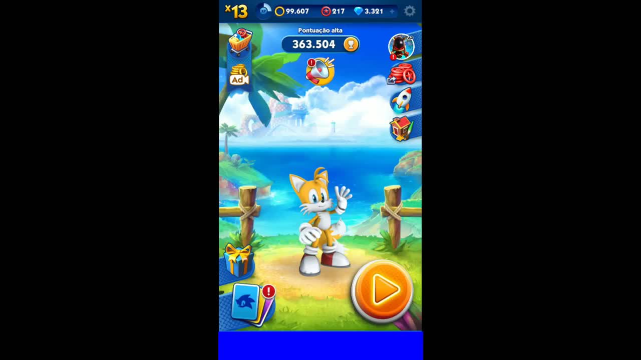 Sonic Dash jogando com o Tails - COS.TV
