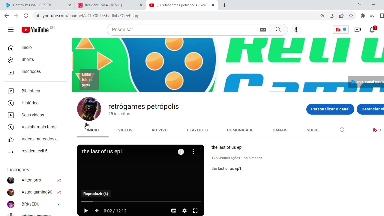 apresentando canal - COS.TV