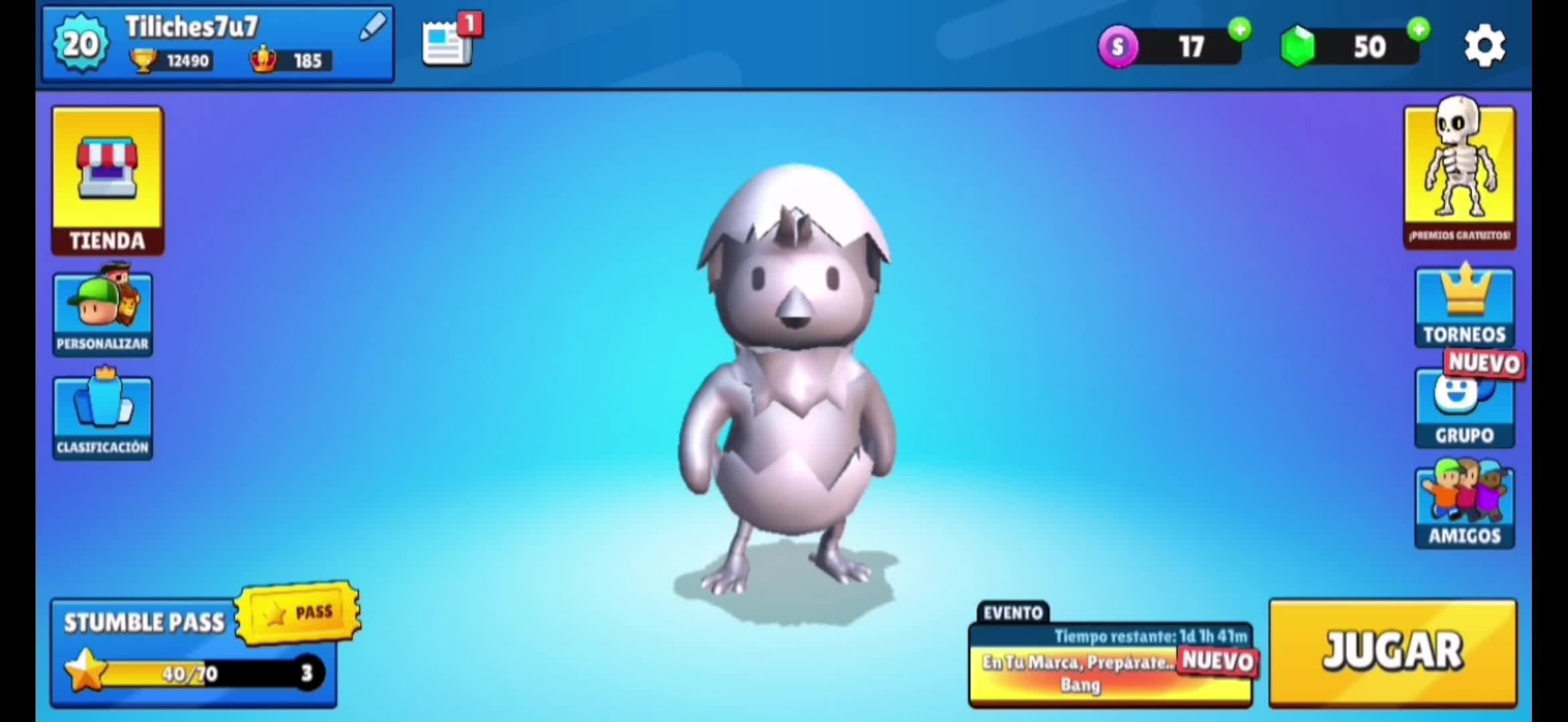 Pollo metálico gana una partida de Stumble Guys 🏆🐣 - COS.TV