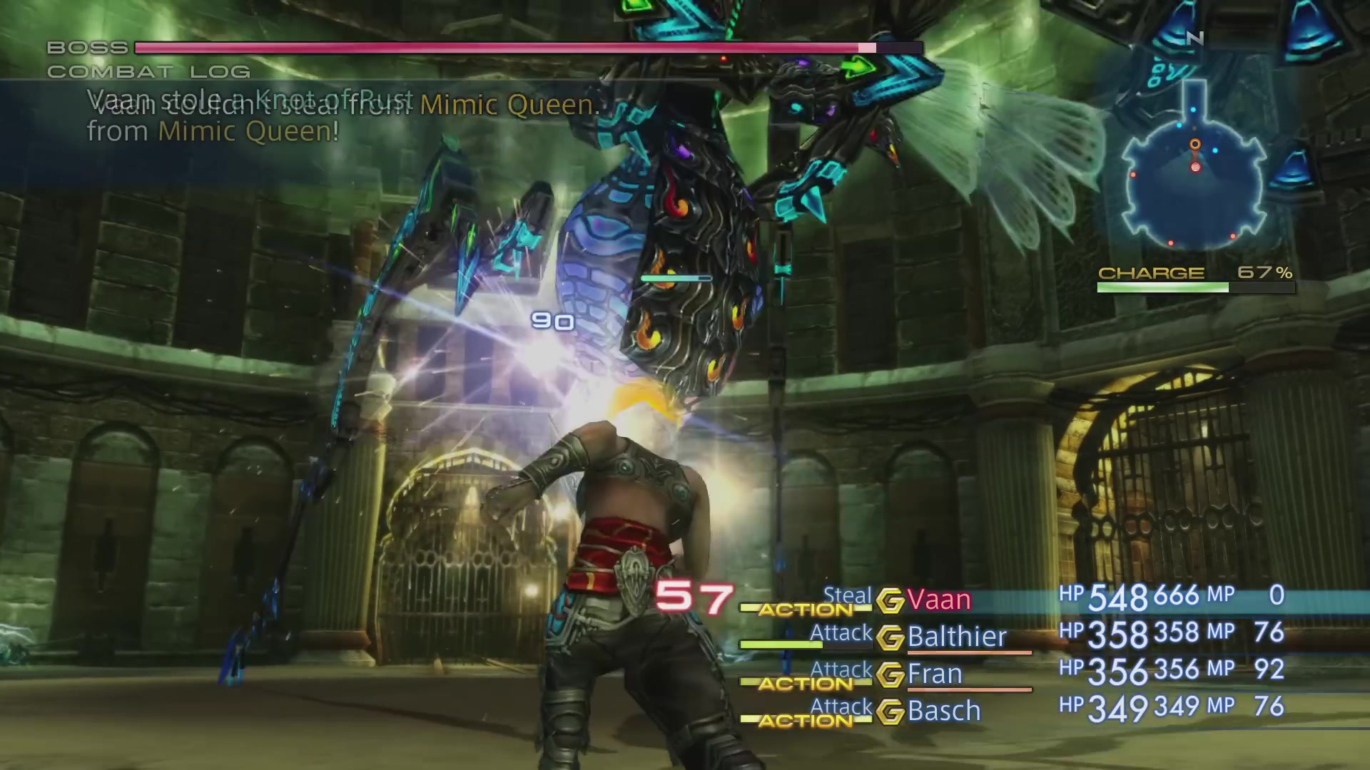 Final Fantasy XII - Mimic Queen Boss Fight - COS.TV