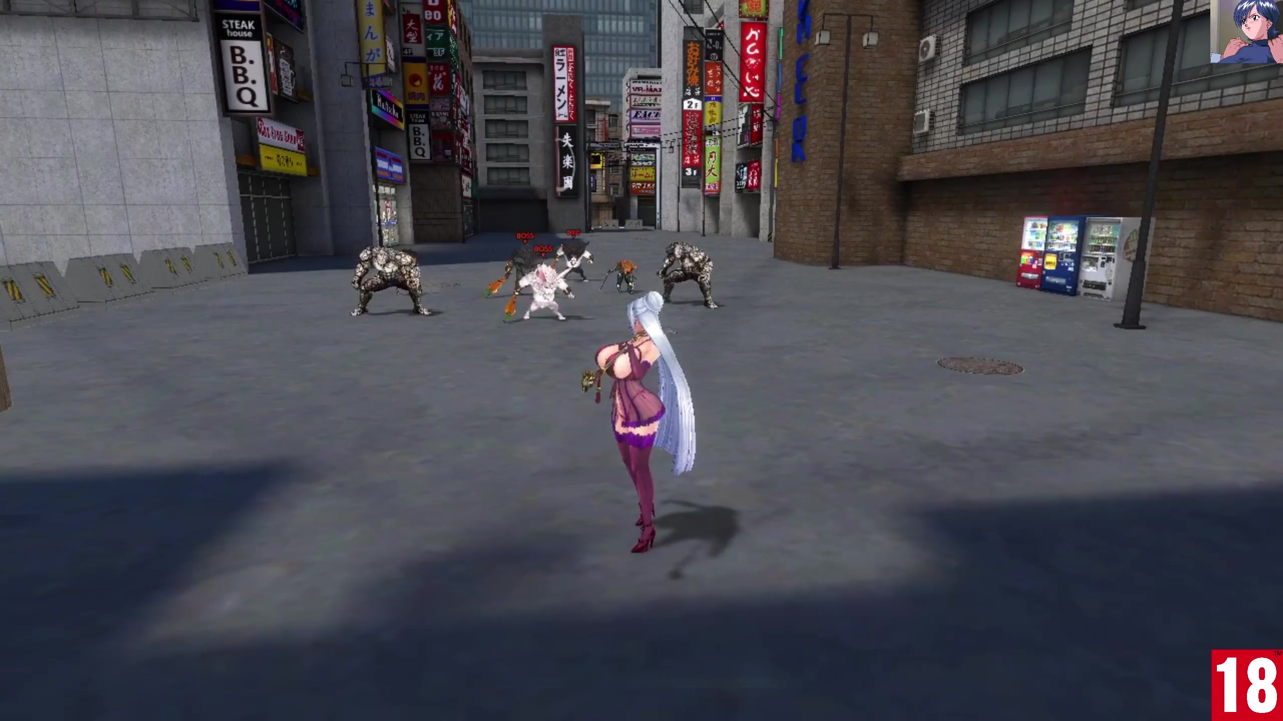 Testando a nova personagem Inagi de Action Taimanin - COS.TV