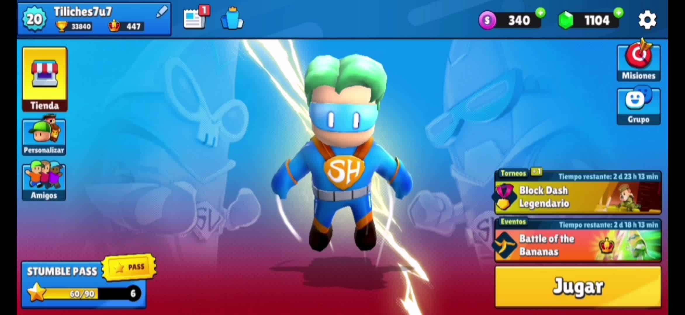 Ultra Guy gana una partida de Stumble Guys 🏆🦸 - COS.TV