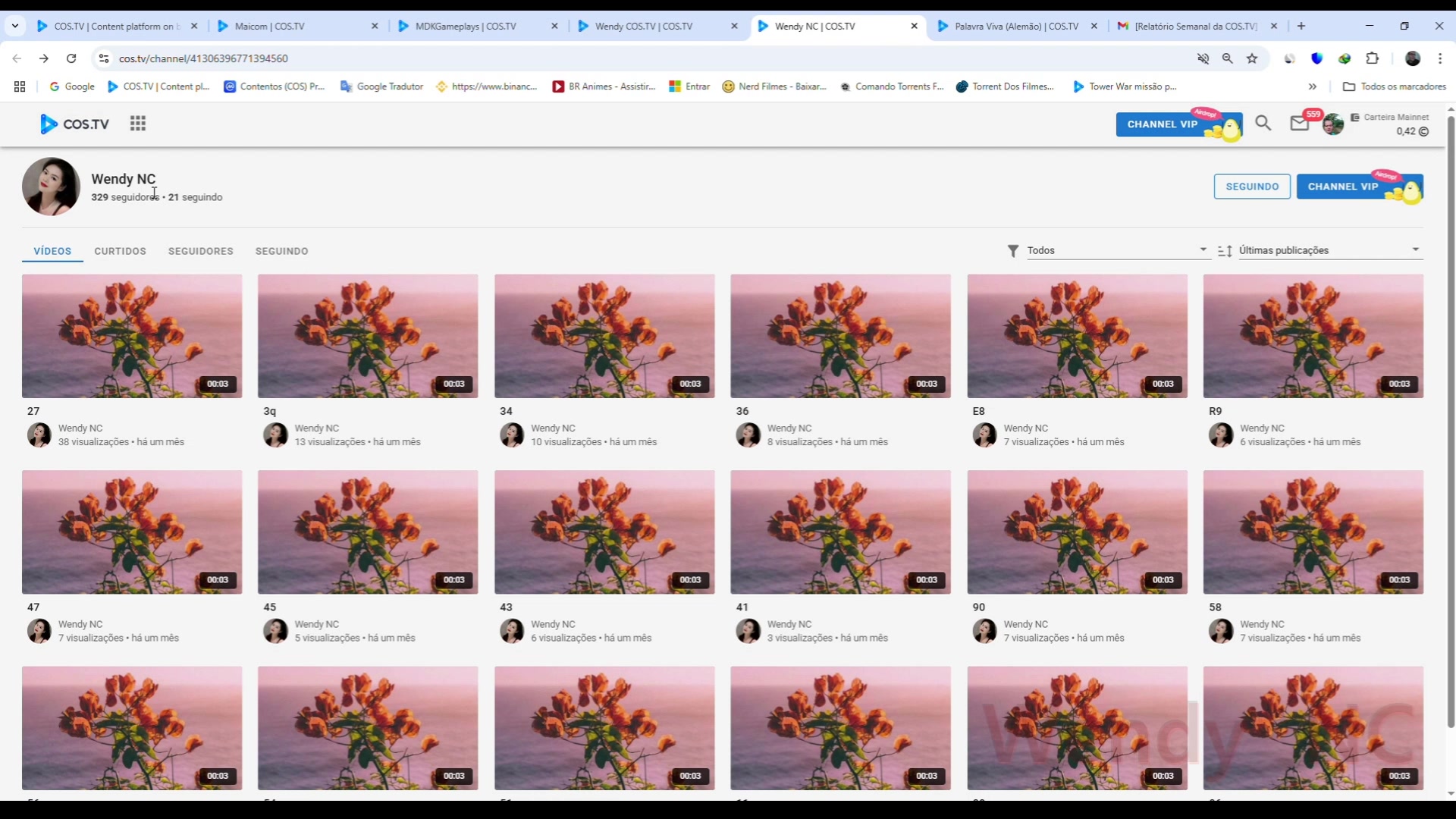 Top 5 doadores GV da semana passada 02/03/2025 a 08/03/2025 4-Wendy NC - COS.TV
