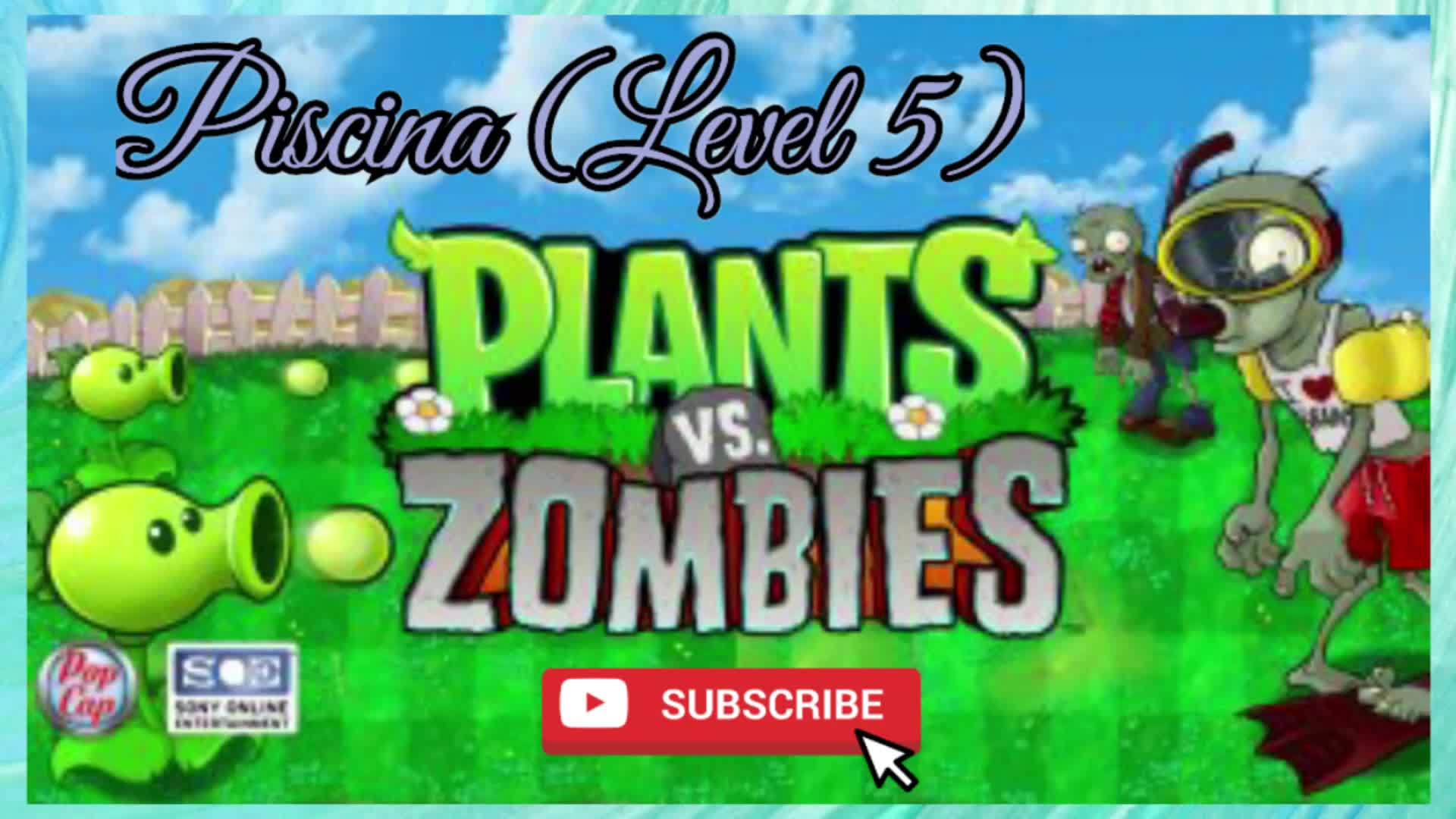 Plants vs zombies - Adventure 2 (Piscina - Level 5) - COS.TV