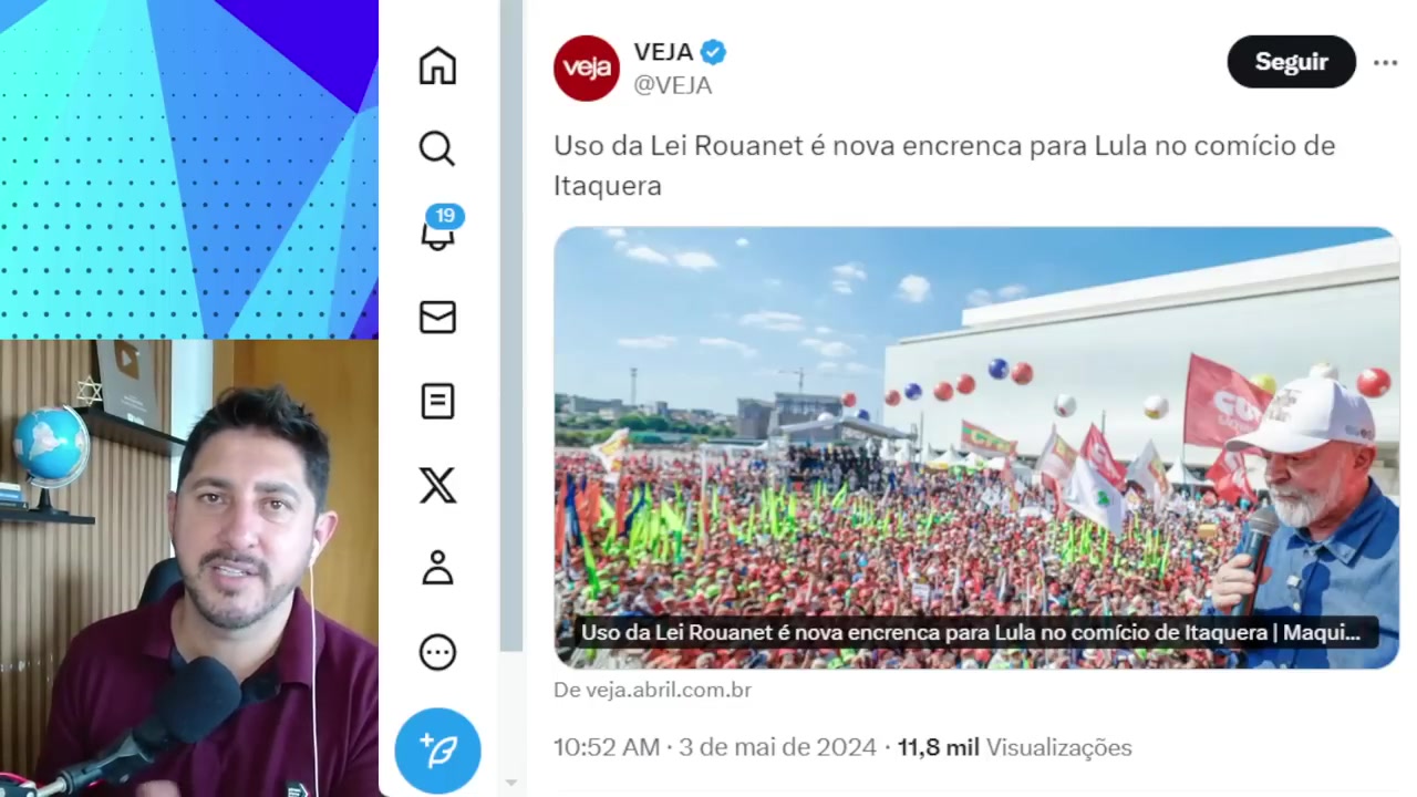 LULA RESOLVE FUGIR E GLOBO FAZENDO BICO MOSTRA TUDO! - COS.TV