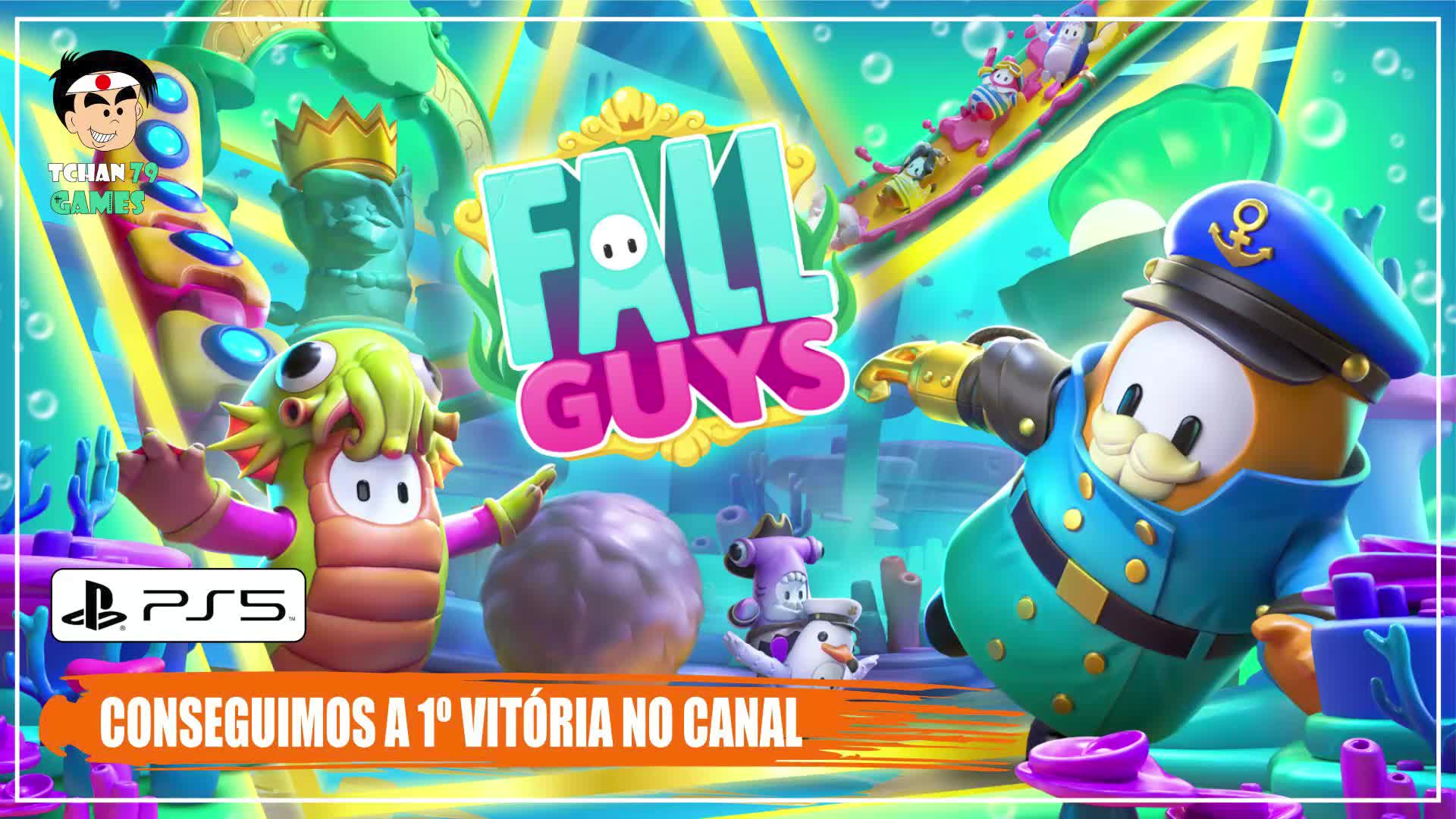 Fall Guys (Gameplay PS5) Conseguimos a 1º Vitória no Canal - COS.TV