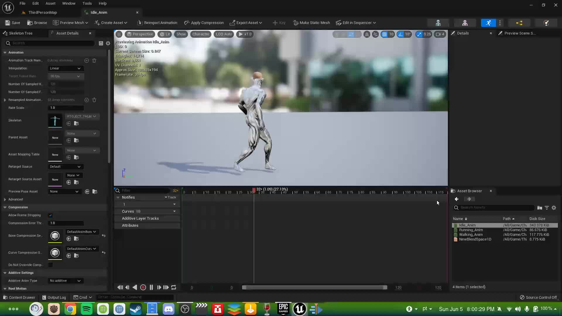 The Thunder moves on unreal engine 5 - COS.TV