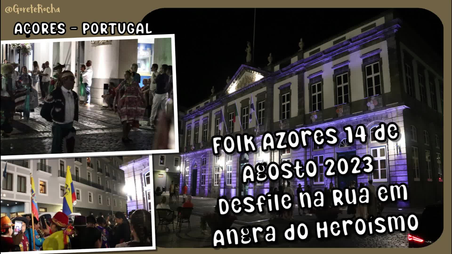 Folk Azores AGOSTO DE 2023 Desfile na rua em Angra do Heroísmo Portugal ...