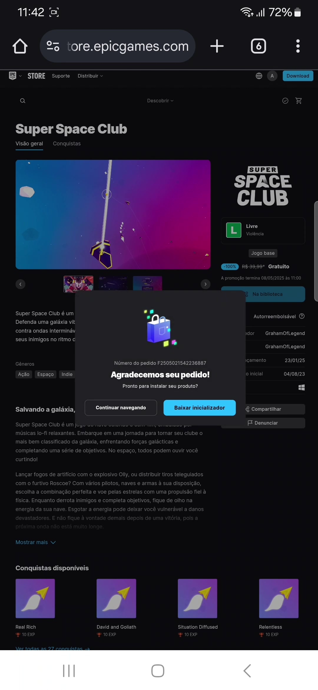 Novo jogo liberado na Epicgames... - COS.TV